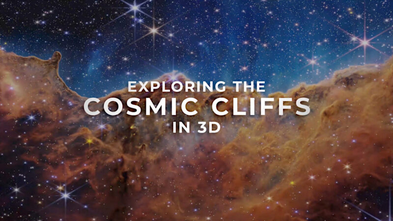 ウェッブ望遠鏡がとらえた「宇宙の崖」を3次元的に視覚化した映像をNASAが公開！ | アストロピクス